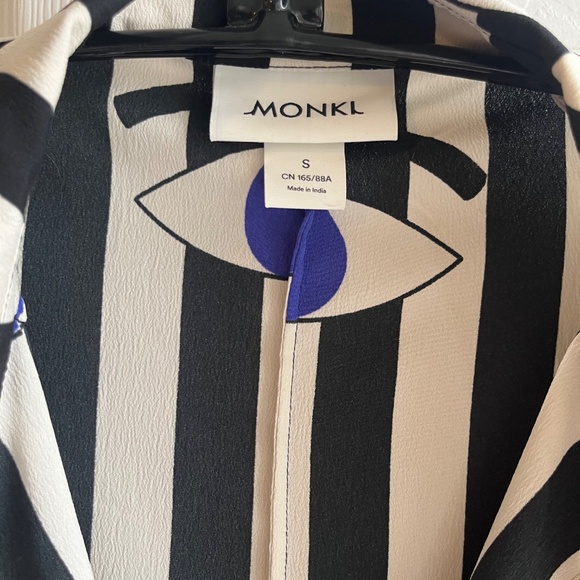 Monki | Dresses | Nwot Asos Monki Mini Shirt Dress In Eye Stripe ...